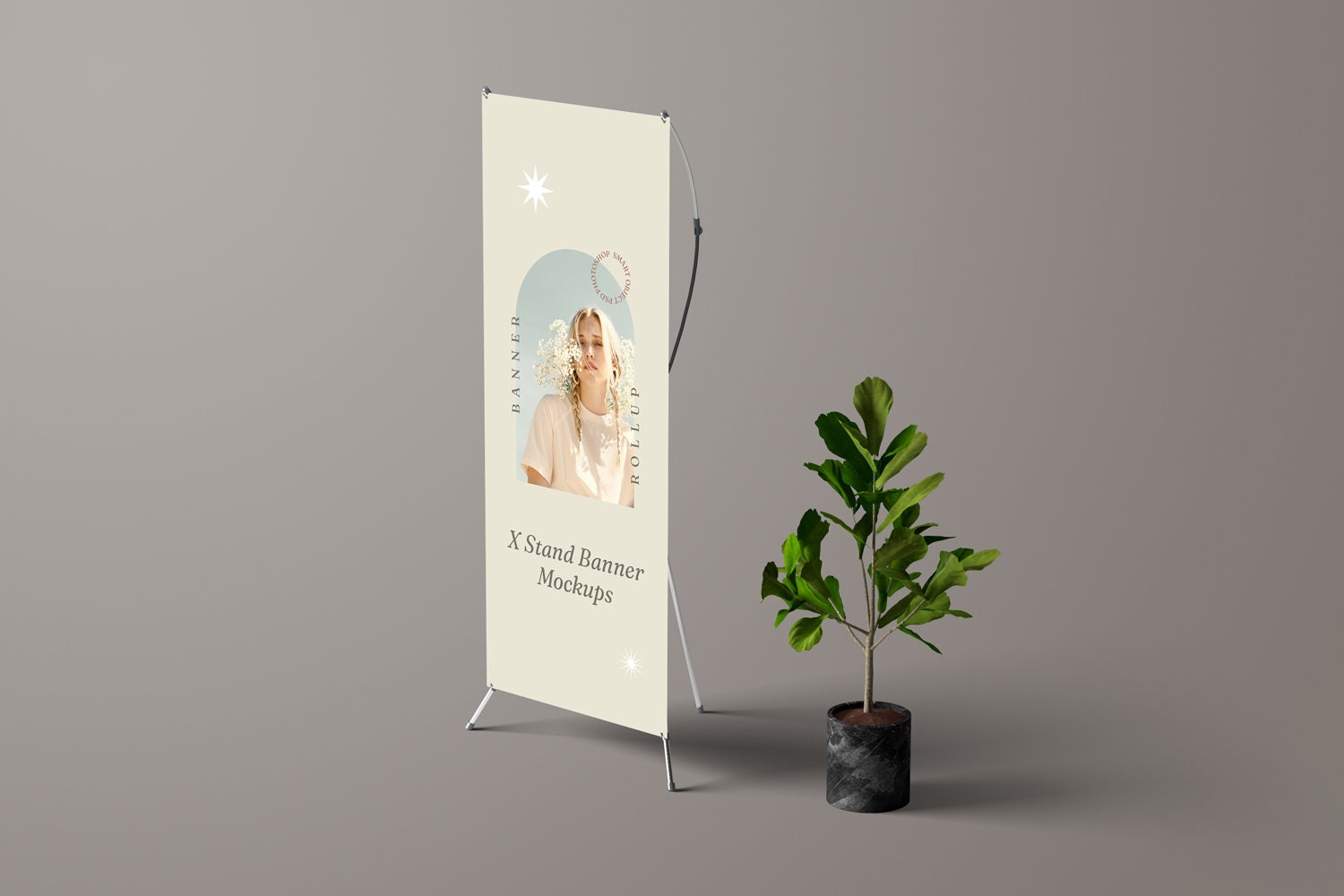 X Stand Banner Mockups - Etsy