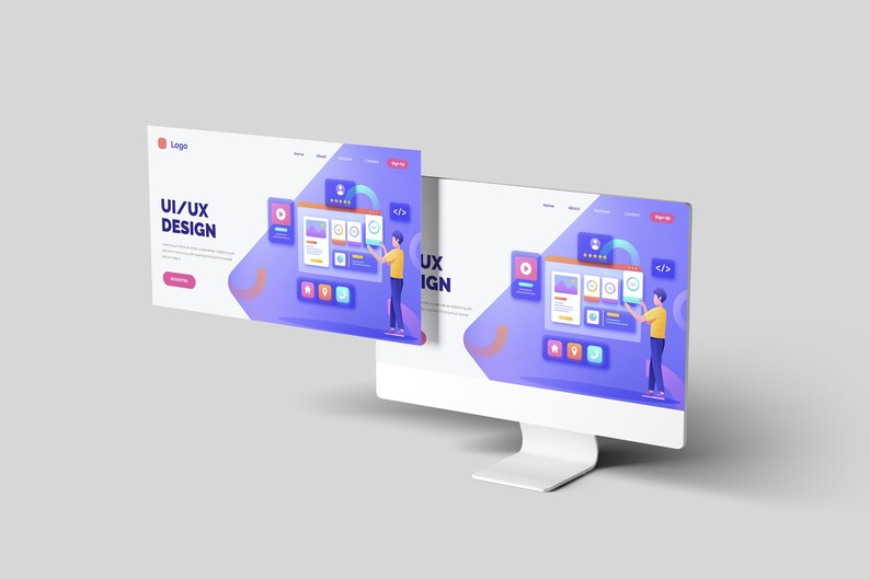Desktop Screen Mockups - Etsy