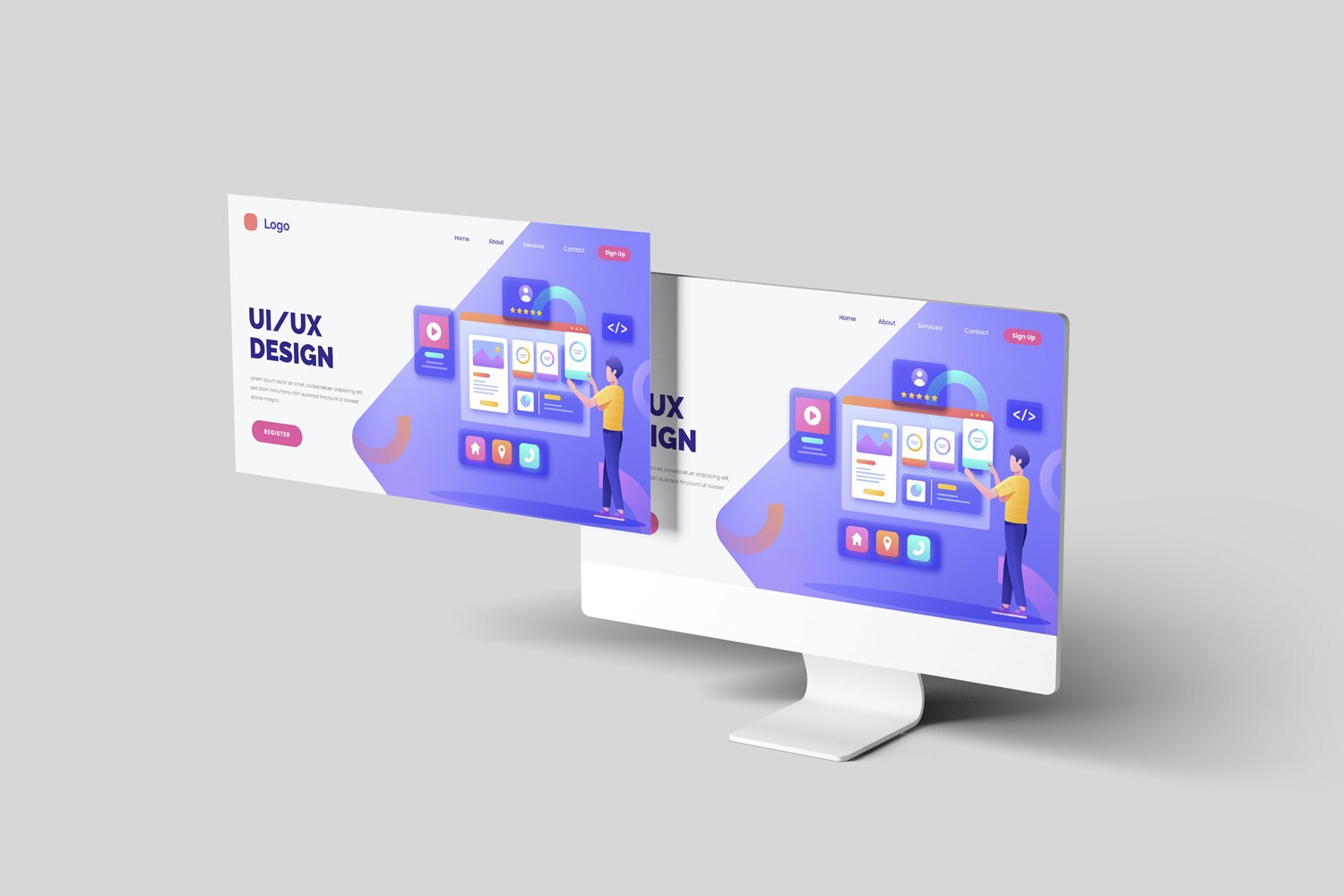 Desktop Screen Mockups - Etsy