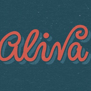 Aliva Font - Etsy