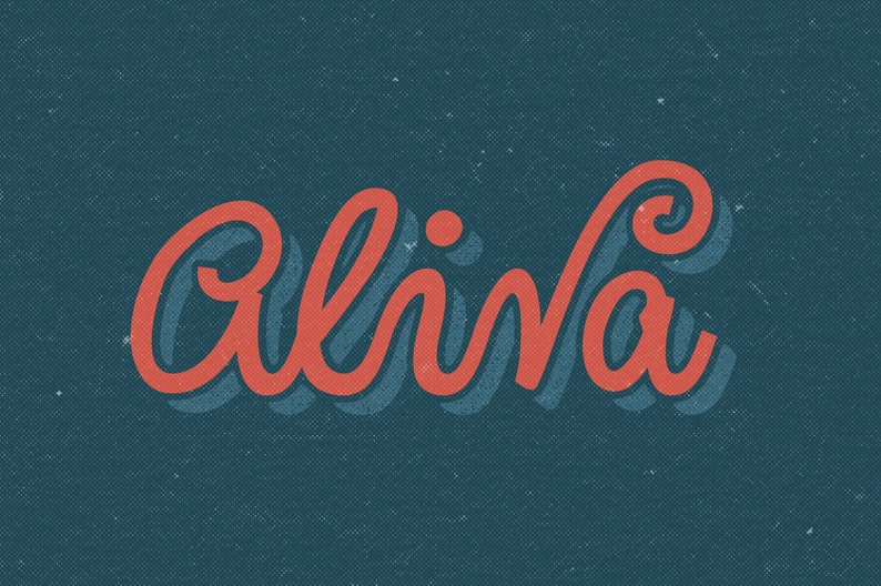 Aliva Font - Etsy