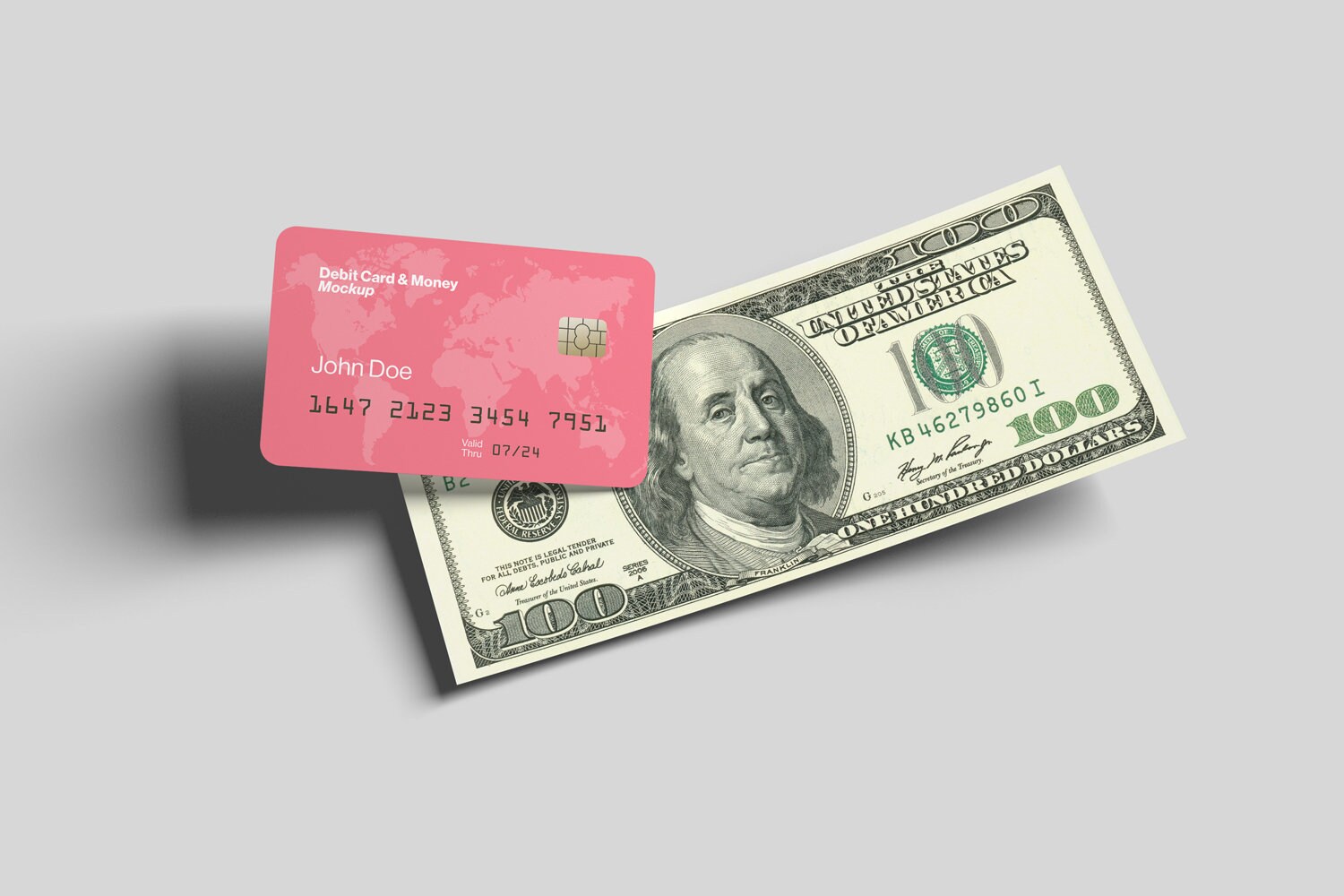 Debit Card and Money Mockups - Etsy