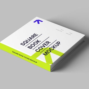 Square Book Cover Mockups - Etsy
