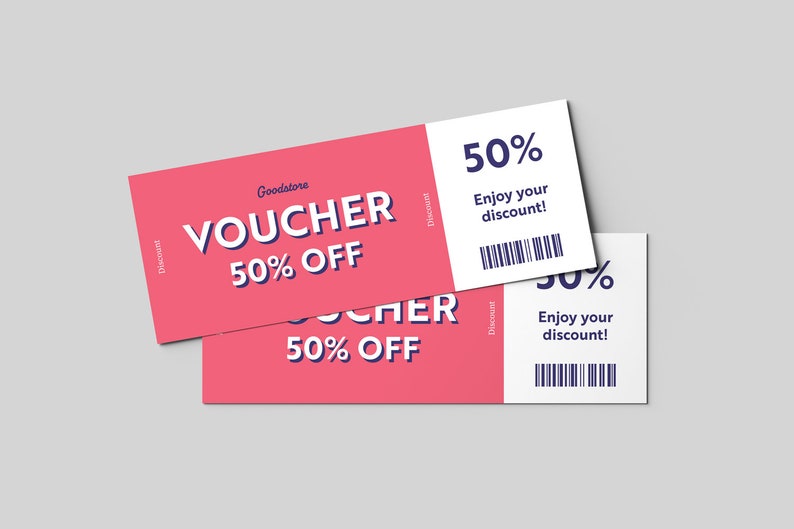 Gift Voucher Mockups - Etsy