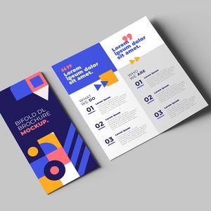 Bifold DL Brochure Mockups - Etsy