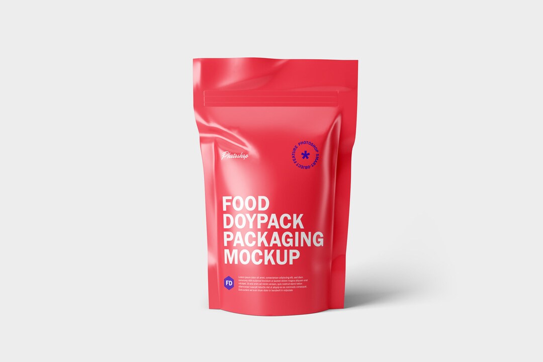 Food Doypack Packaging Mockups - Etsy