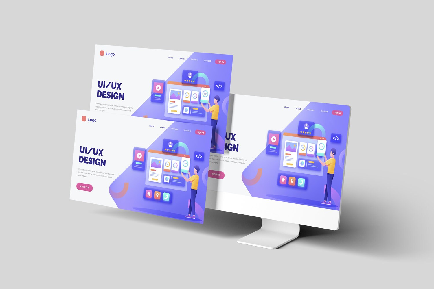 Desktop Screen Mockups - Etsy