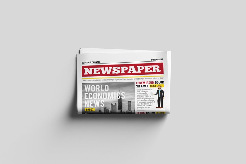 Newspaper Mockups - Etsy