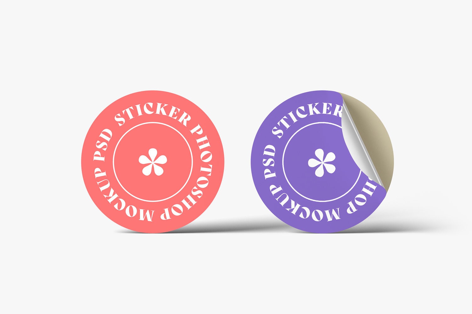 Round Sticker Mockups - Etsy