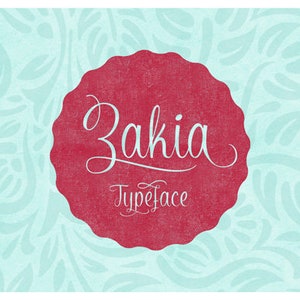 Zakia Typeface - Etsy