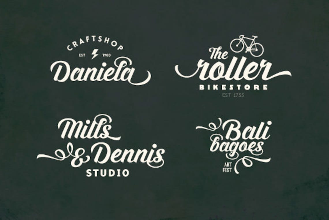Prada Script Typeface - Etsy