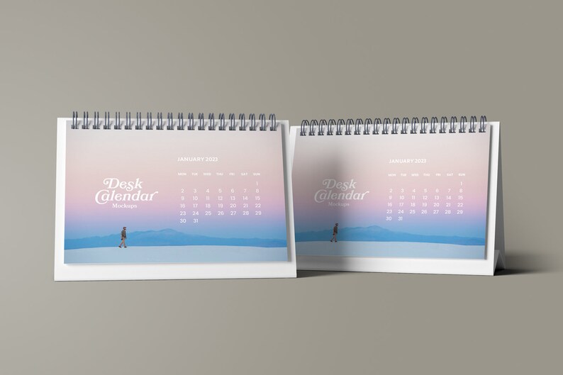 Desk Calendar Mockups - Etsy