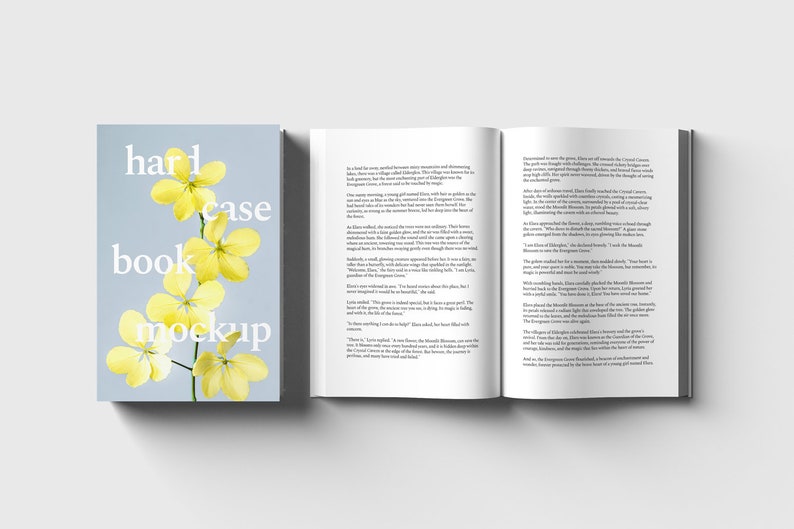 Hard Cover Book Mockups - Etsy
