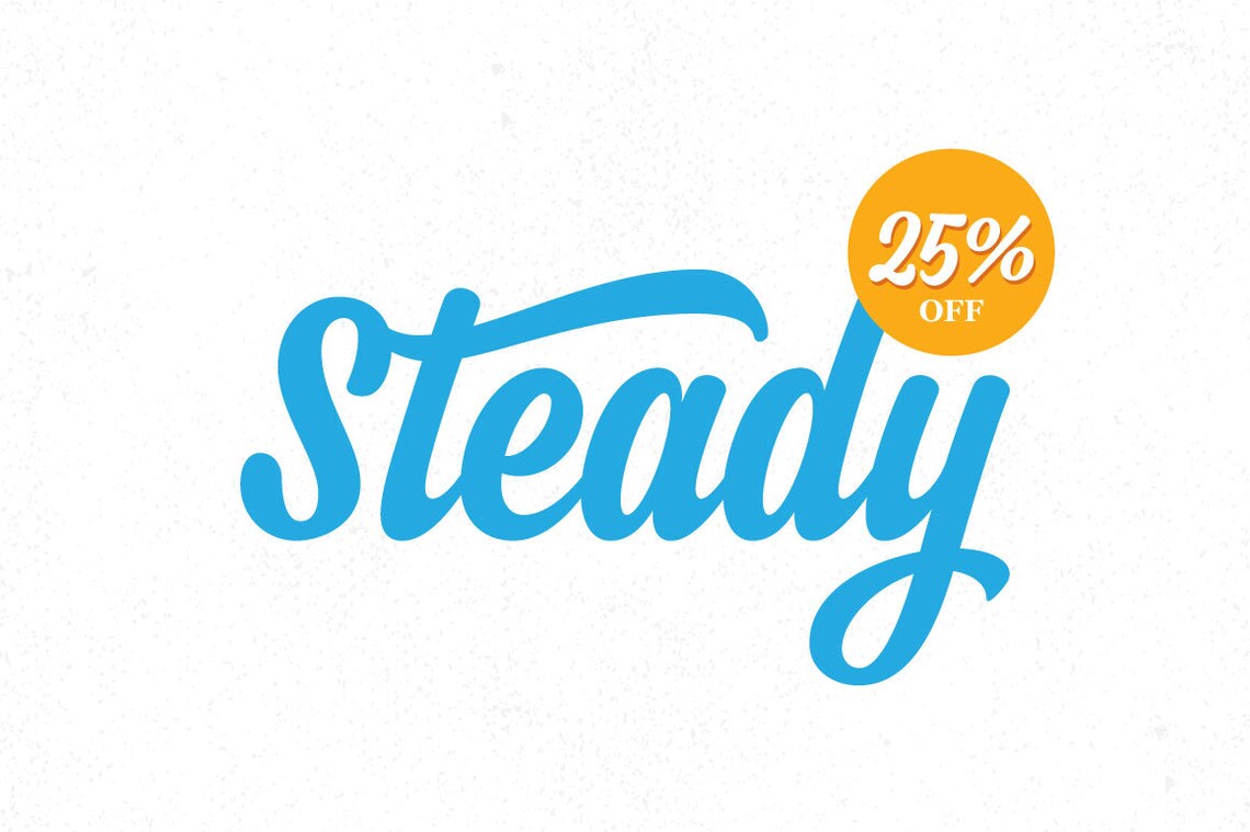 Steady Font - Etsy
