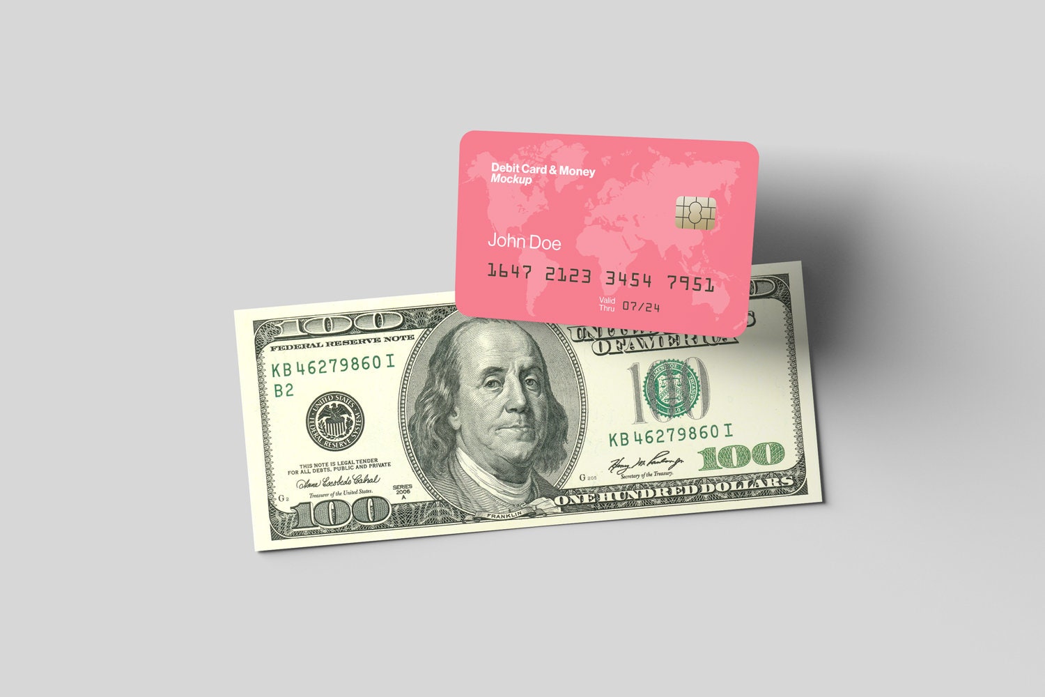 Debit Card and Money Mockups - Etsy
