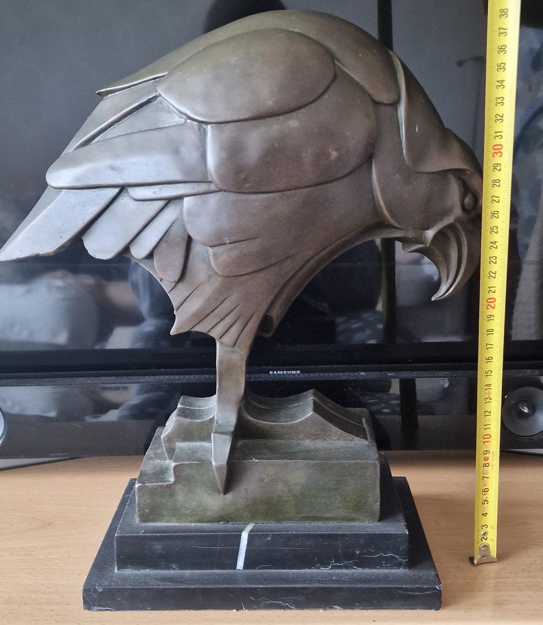 Bronze Cast Bird of Prey. Art Deco Style Signed Altdorp - Etsy