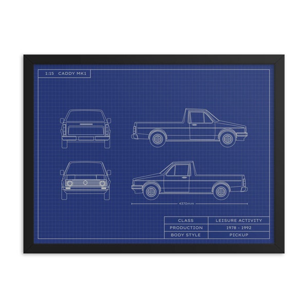 Volkswagen Caddy Poster - Etsy