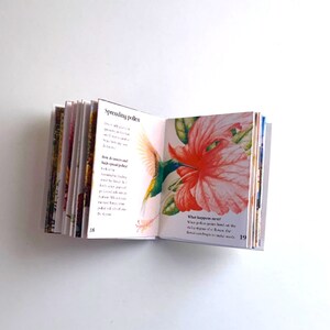 Miniature Books | Book of Flowers| Contains Real Text | 1/4, 1/6 or 1/ ...