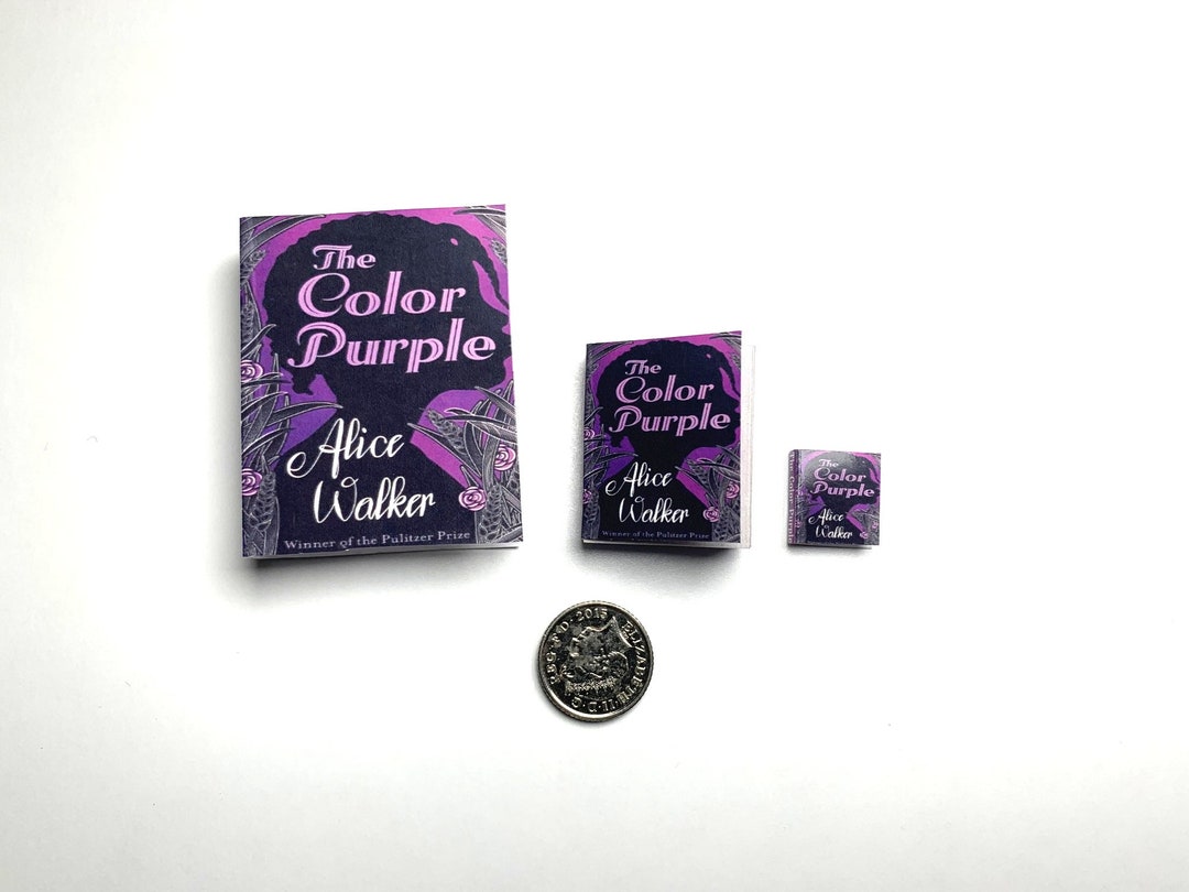 Miniature the Color Purple Book | Real Text & Pictures | 1/4, 1/6 or 1/ ...