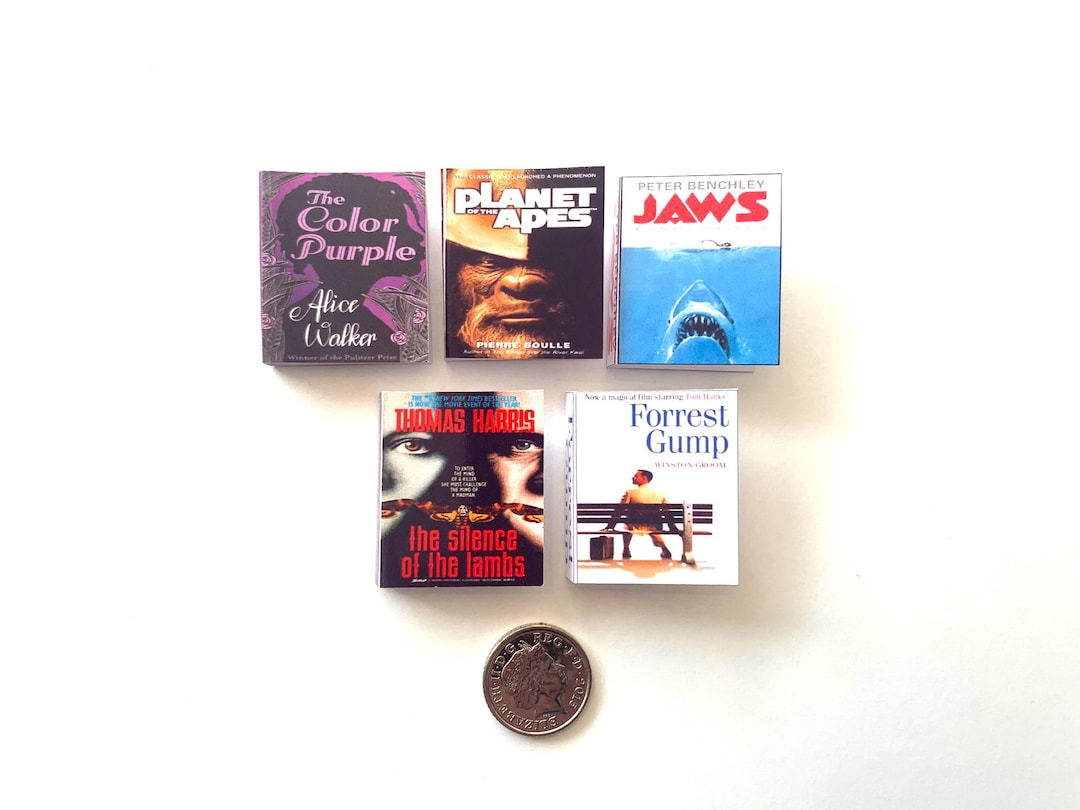 Miniature Set of Classic Books | Real Text & Pictures | 1/4, 1/6 or 1/ ...