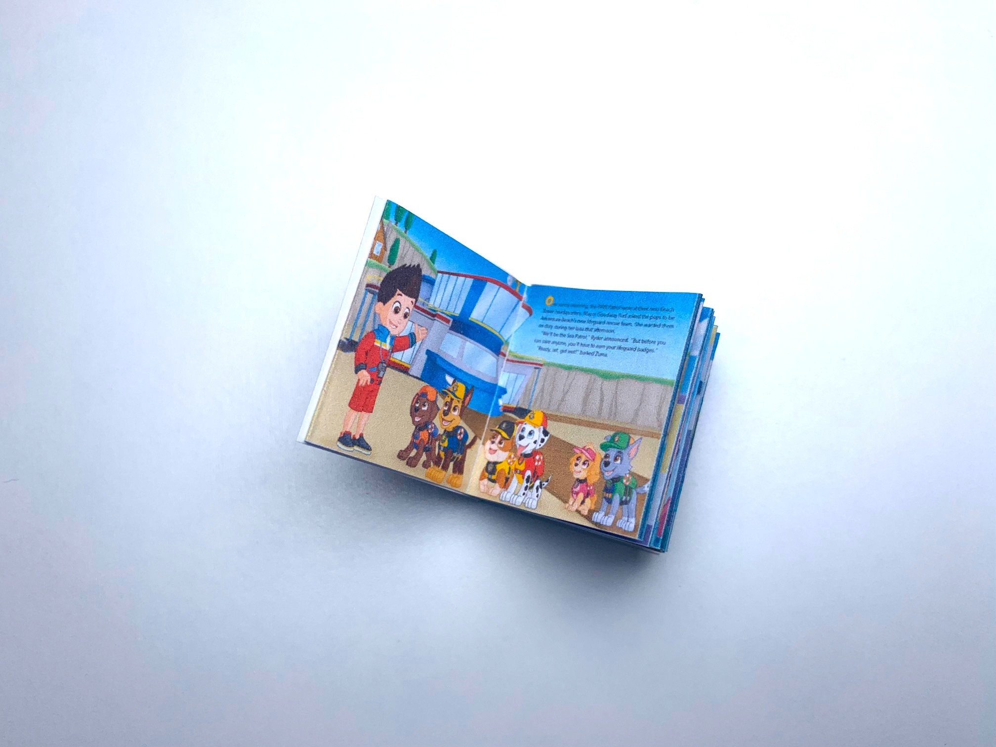 Miniature Paw Patrol Book Real Text & Pictures 1/4 1/6 or | Etsy