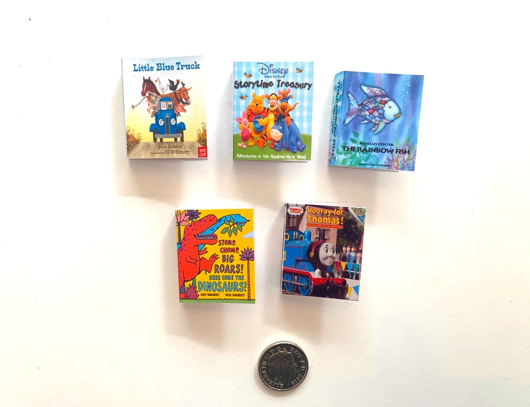 Miniature Set of 5 Children's Books | Real Text & Pictures | 1/4, 1/6 ...