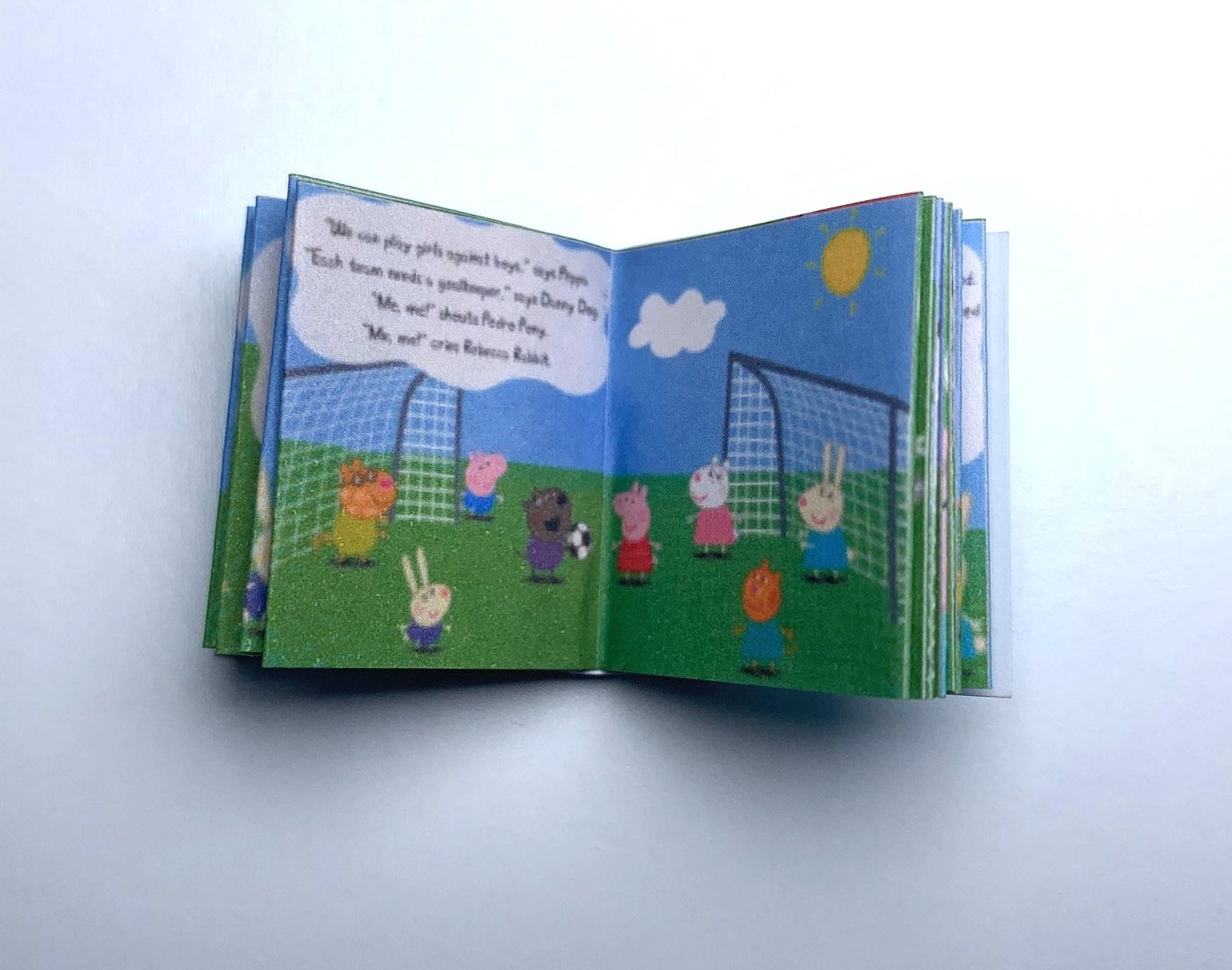 Miniature Books Peppa Pig Contains Real Text 1/4 1/6 or | Etsy