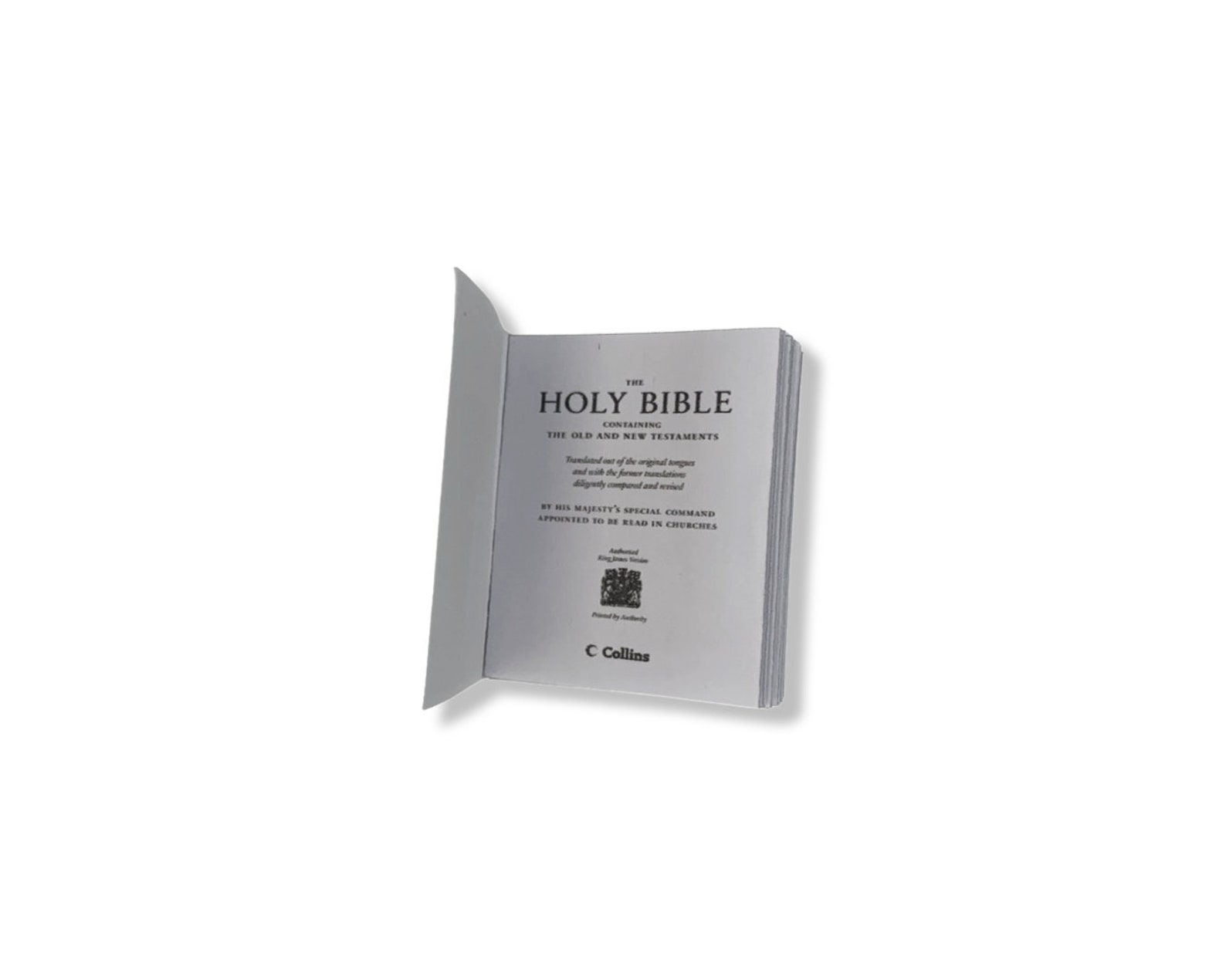 Holy Bible Miniature Book | Real Extract | 1/4, 1/6 or 1/12 Scale ...