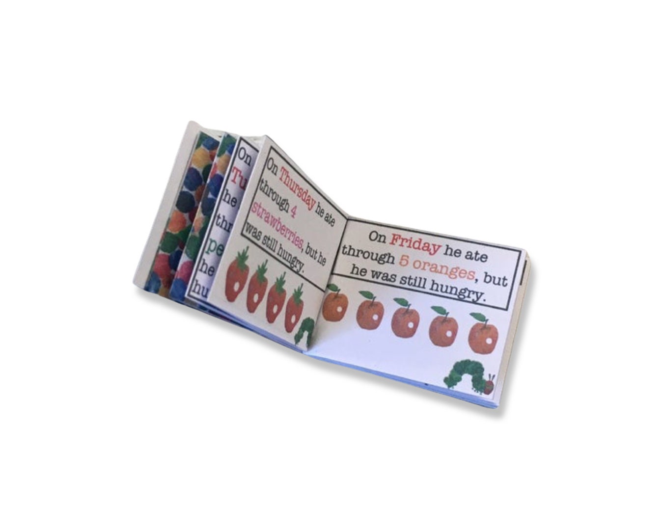 Miniature Books | the Hungry Caterpillar | Contains Real Text | 1/4, 1/ ...