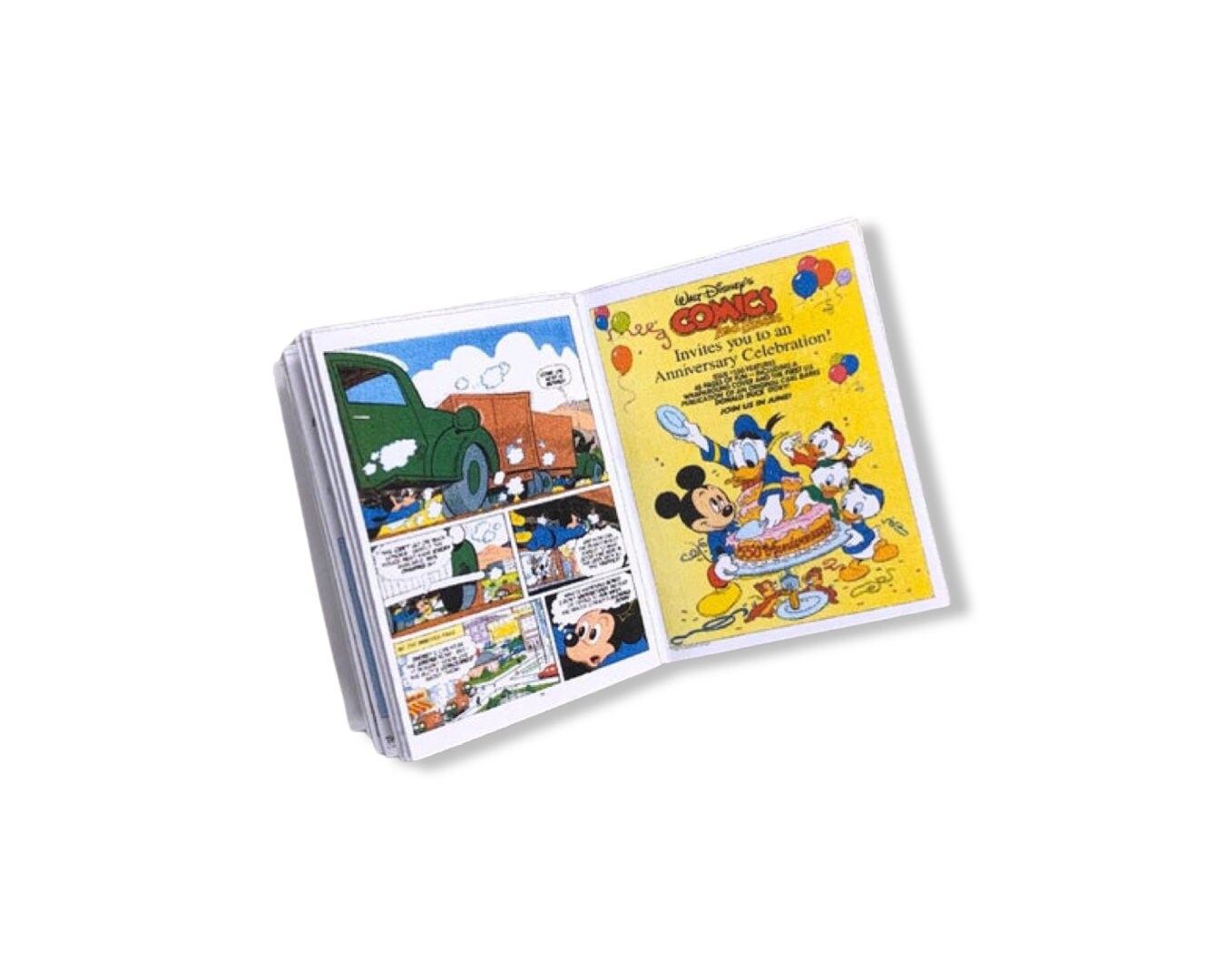 Miniature Comic Books Set of 5 Real Text & Pictures 1/4 - Etsy