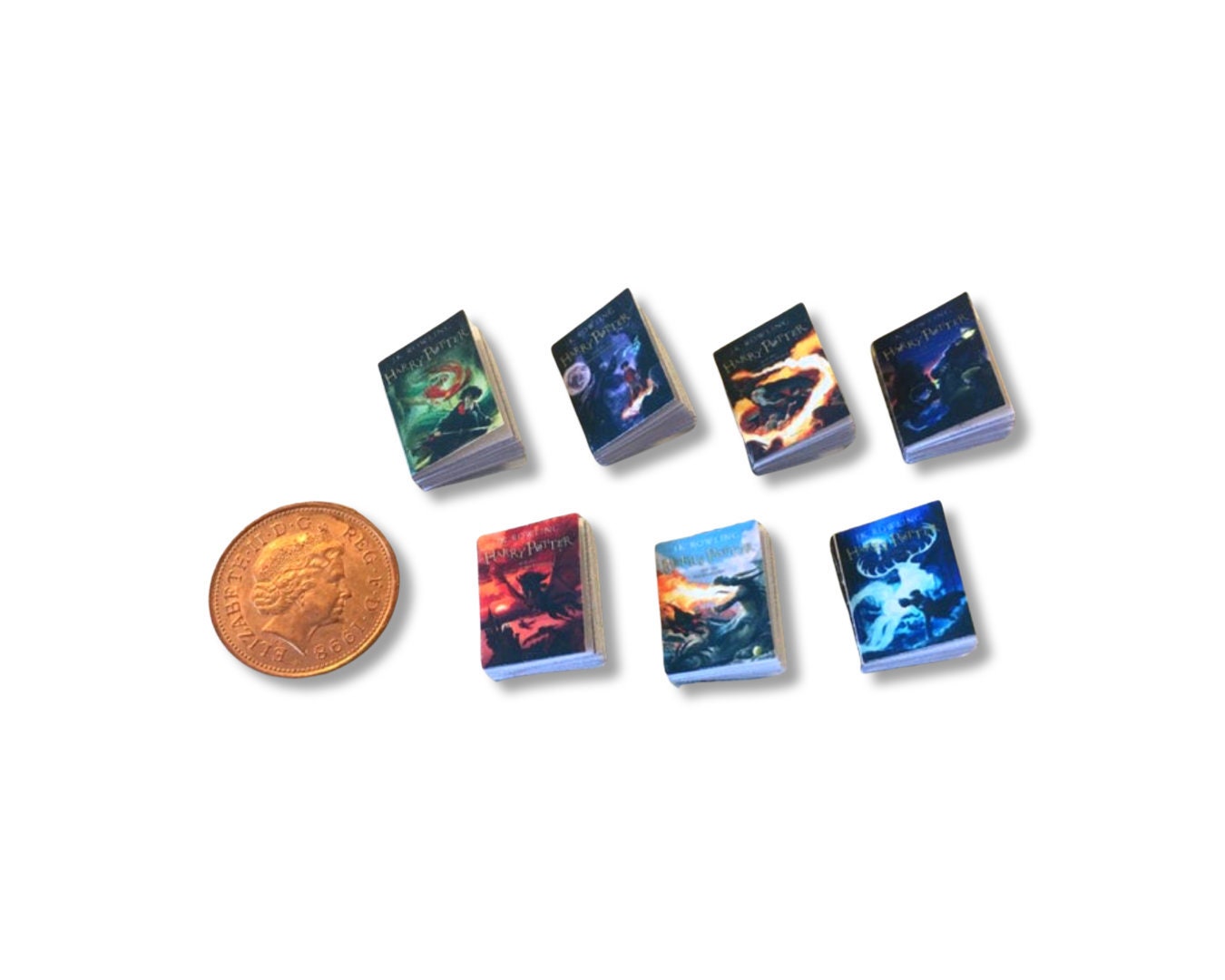Miniature Complete Book Set All 7 Books 1/2 1/4 1/6 Scale - Etsy
