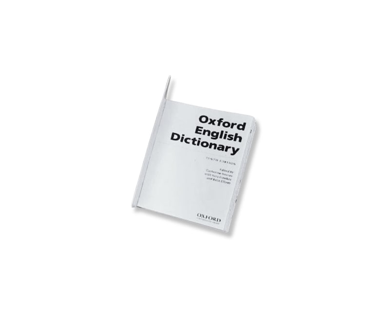 Miniature Dictionary 1/4 1/6 and 1/12 Scale Real Text | Etsy