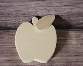 Unfinished Wooden Apple Life Size Lifesize Apple Large - Etsy