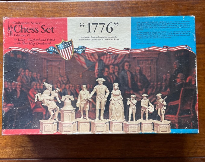 Vintage 1776 Bicentennial Chess Set Collectors Series Edition VI ...