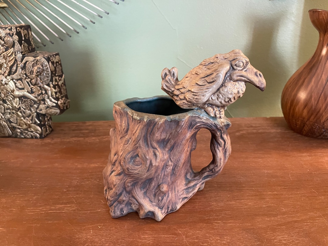 Jim Rumph Tree Stump & Raven Tankard Beer Mug Troll Inside - Etsy