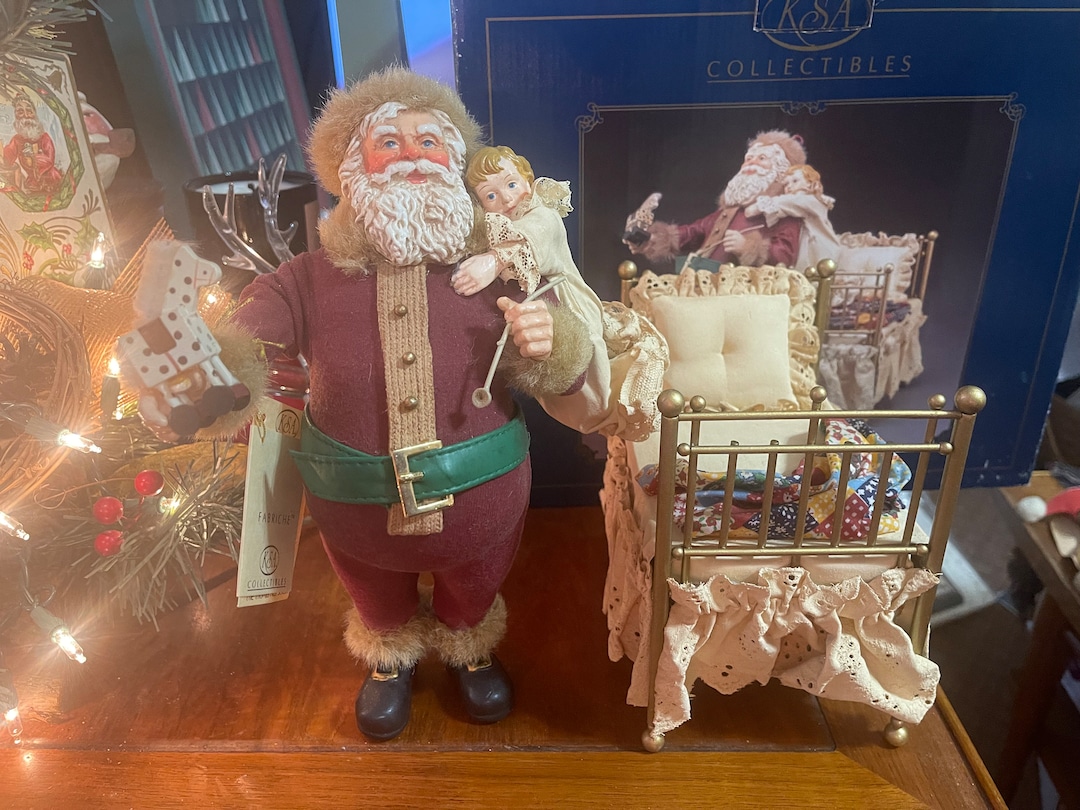 KSA Santa Claus Collectibles Caught in the Act Kurt Adler 10" Victorian ...