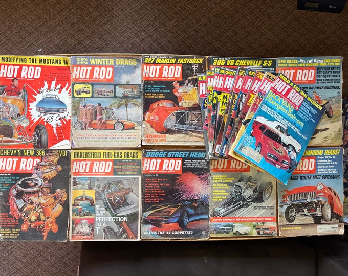 22 Hot Rod Magazines 1960s to 1980s Mixed Lot Vintage Muscle Cars - Etsy