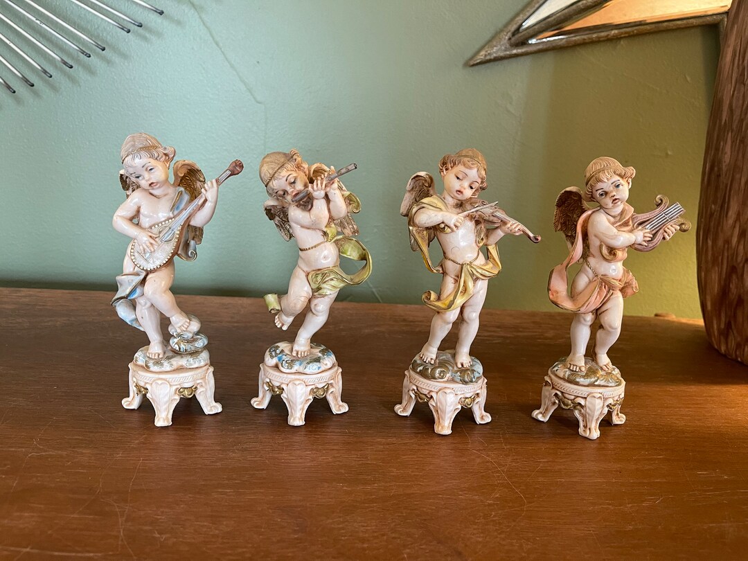 Depose Angels Cherubs Musician Art Lot of 4 Figurines - Etsy