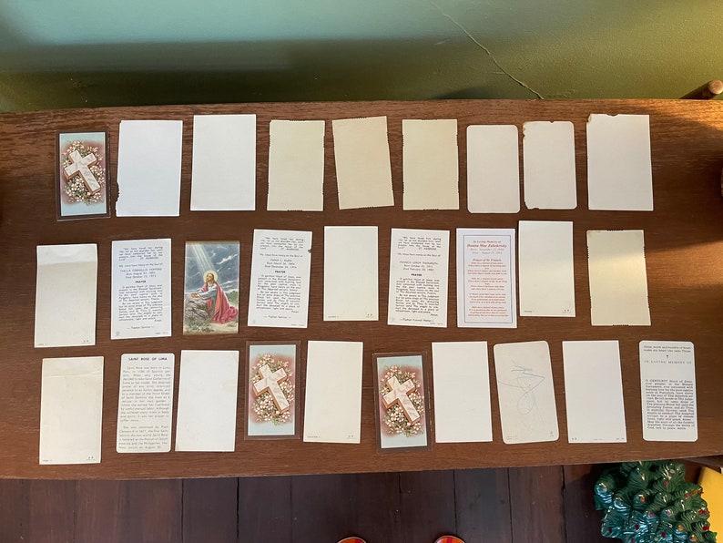 Beautiful Lot 55+ Collectible Antique and Vintage Religious Holy Cards ...