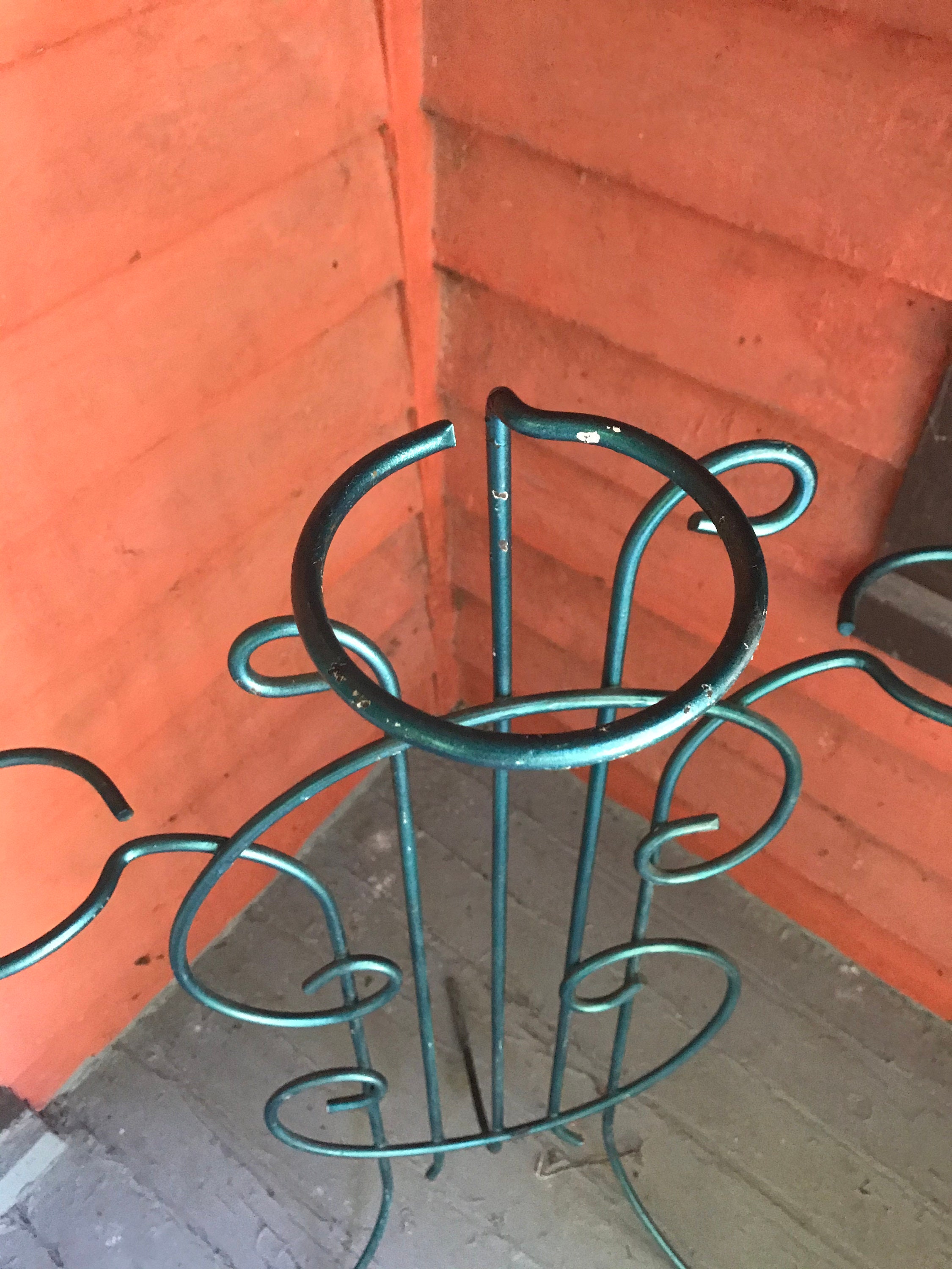 Vintage Outdoor Wrought Iron Plant Stand | Etsy