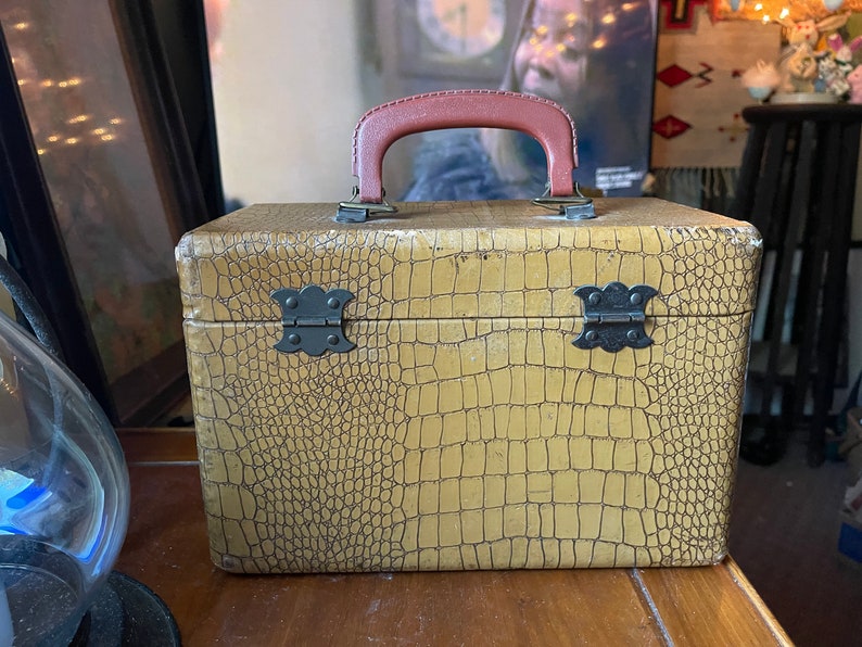 Faux Alligator Travel Train Case - Etsy