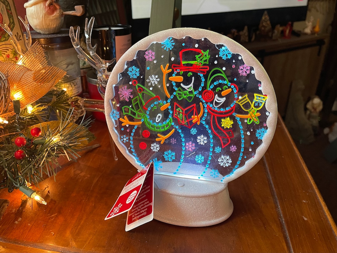 Hallmark Dancing Lights Snowman New With Tags Animated Christmas ...