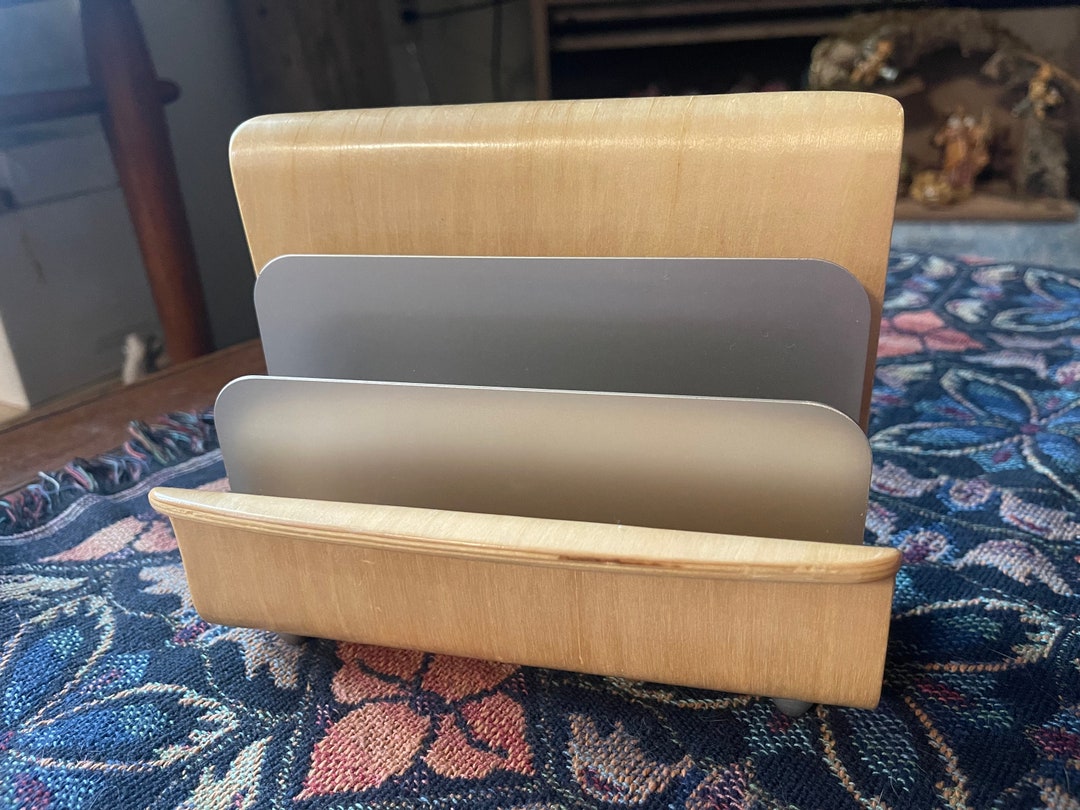 Michael Graves Post Modern Bent Wood Desk Letter Holder Organizer - Etsy