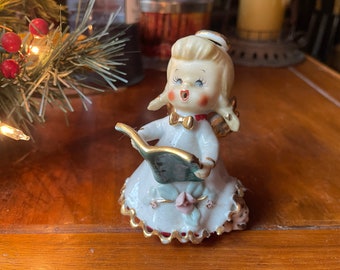 3 Vintage LEFTON EXCLUSIVE 40s Christmas Naughty Choir Angel Bell ...