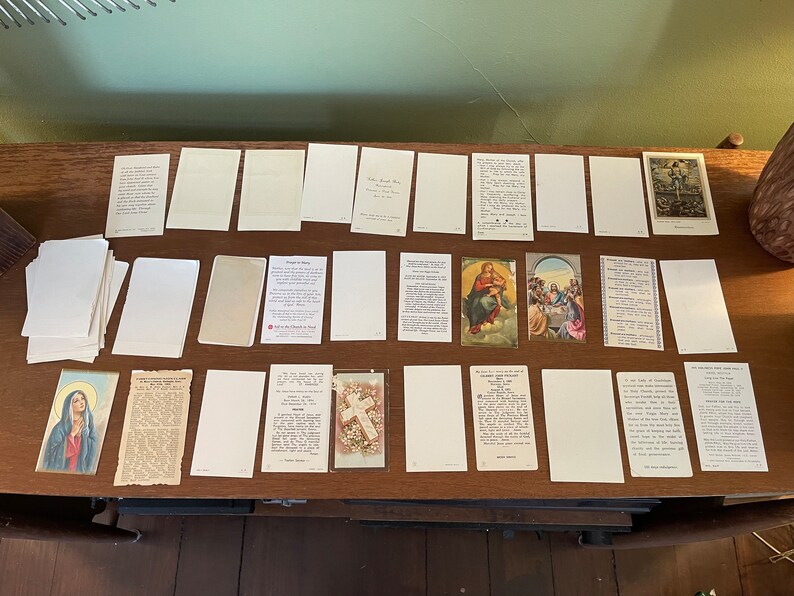 Beautiful Lot 55+ Collectible Antique and Vintage Religious Holy Cards ...