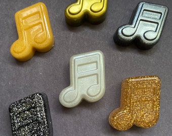 Six Music Note and Clef Buttons or Magnets Size One Inch - Etsy