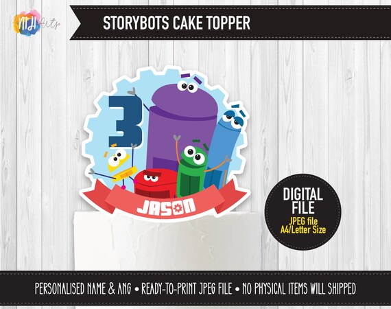 DIGITAL Printable: Personalised Cake Topper | Etsy