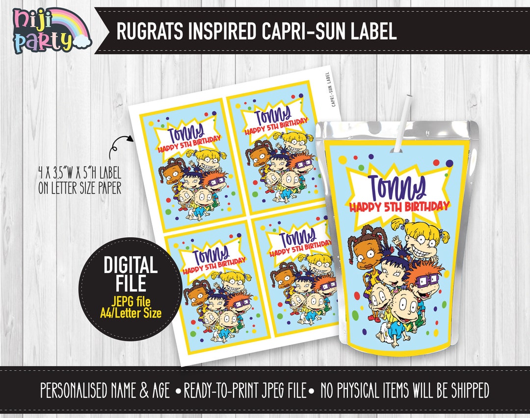 DIGITAL Printable: Personalised Capri-sun Label - Etsy