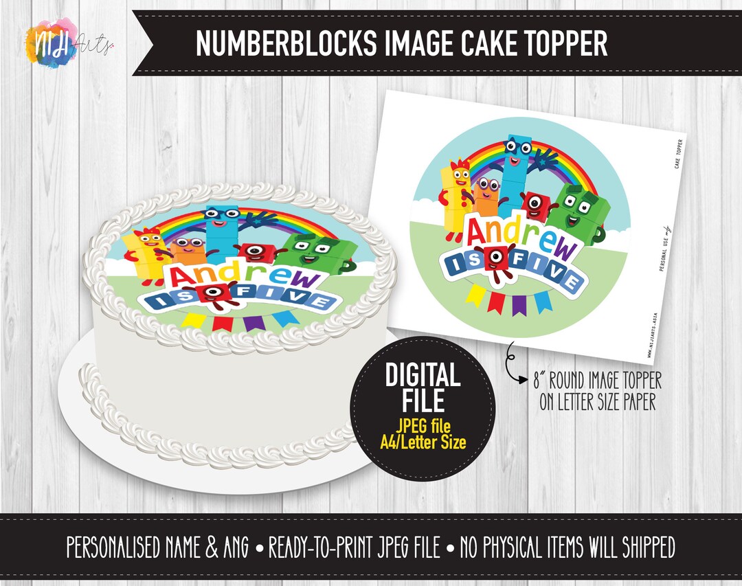 DIGITAL Printable: Personalised Image Cake Topper Edible Cake - Etsy