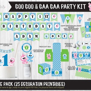 DIGITAL Printable: Personalised Birthday Party Kit deluxe | Etsy